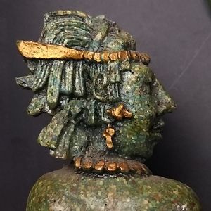 Accents | Cultured Stone Lord Pacal Vtg 8s Mexican Made | Poshmark